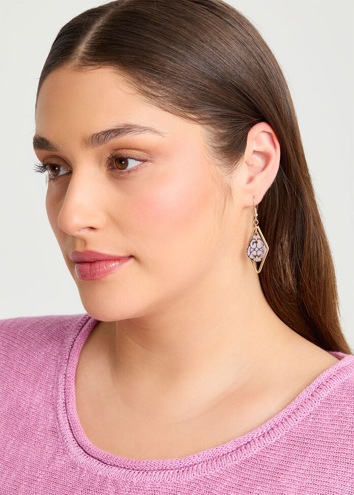 Shop Diamond Print Earrings in Multi | Accessories | Taking Shape AU