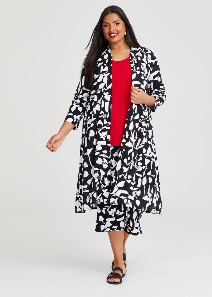 Shop Plus Size Natural Abbey Duster, Floral | Taking Shape NZ