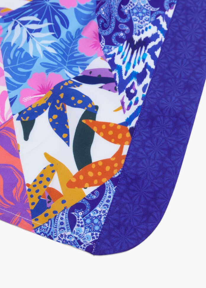 Shop Bluetones Patchwork Cape in Blue | Accessories | Taking Shape AU