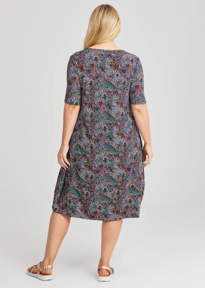 Shop Plus Size Tribal Spot Tulip Dress, Multi | Taking Shape AU