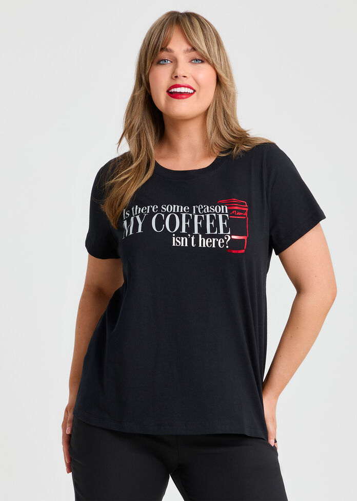 Shop Plus Size Devil Wears Prada Coffee T-shirt, Black | Taking Shape AU