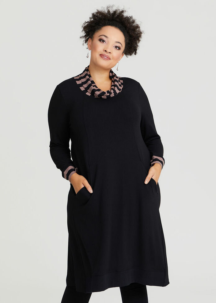 Shop Plus Size Natural Segment Dress, Multi | Taking Shape AU