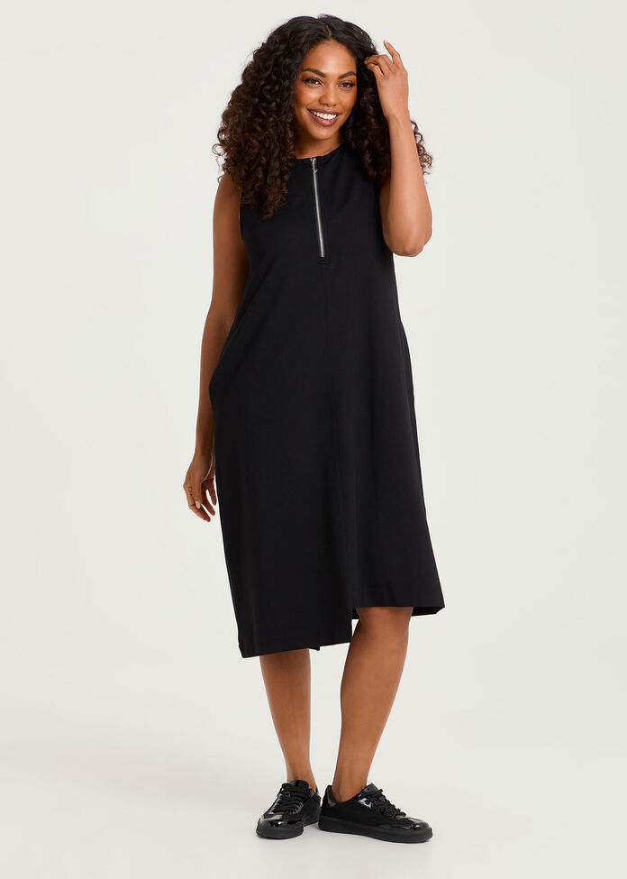 Shop Plus Size Ponte Horizon Tunic, Black | Taking Shape NZ