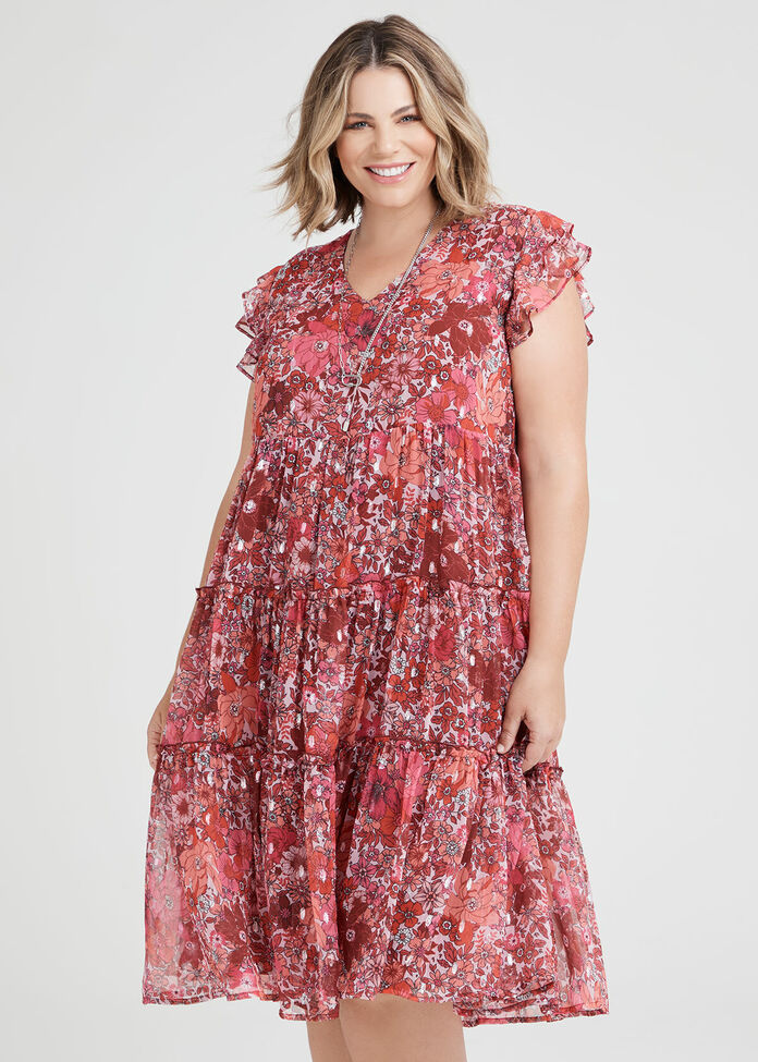 Shop Plus Size Floral Fields Dress, Print | Taking Shape CA