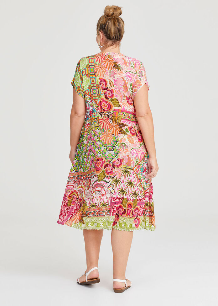 Shop Plus Size Natural Cabo Paradise Dress, Multi | Taking Shape AU