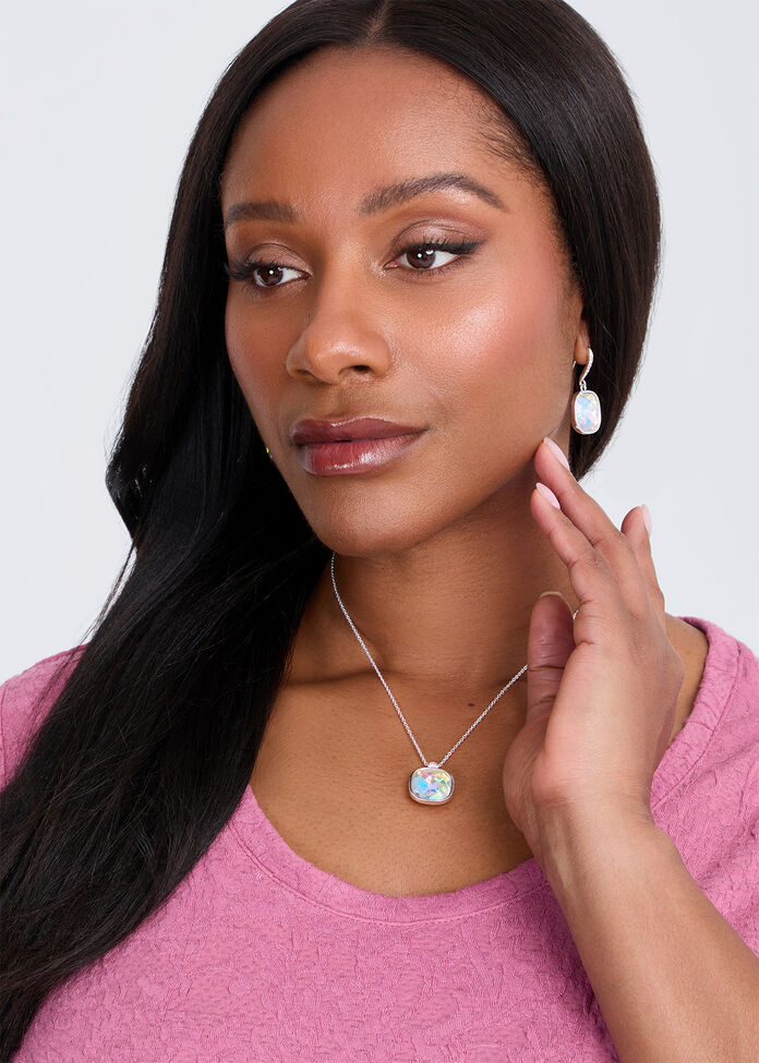 Shop Square Jewel Drop Earrings in Silver | Accessories | Taking Shape AU