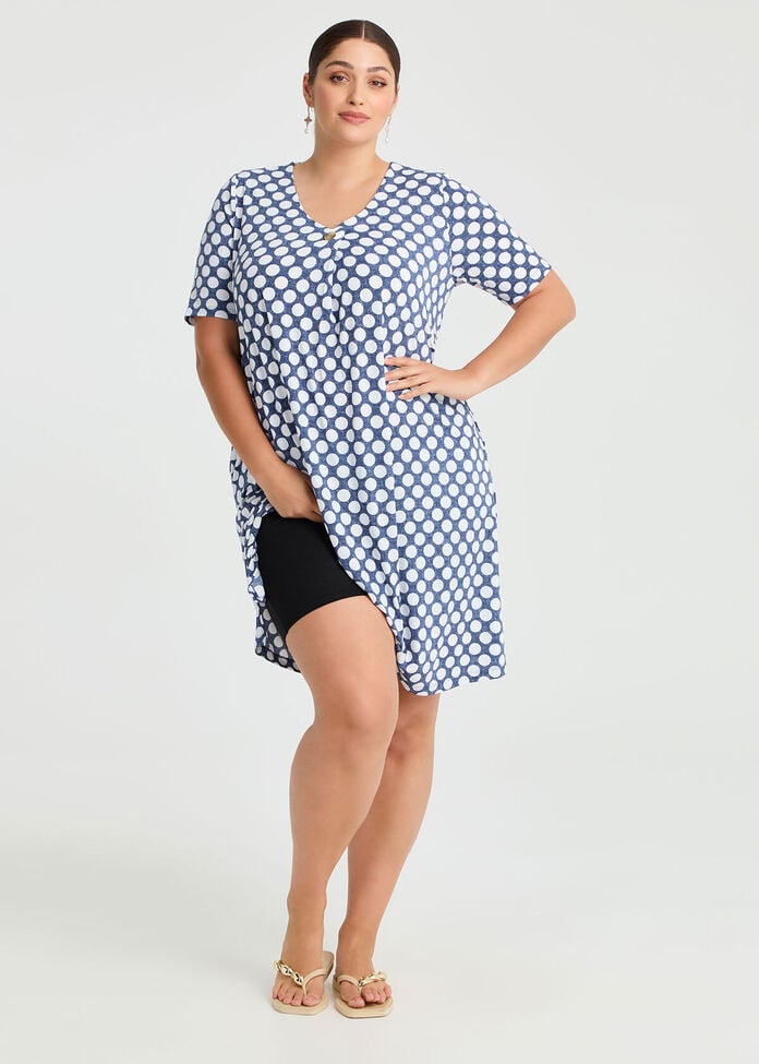 Shop Plus Size Georgia Spot Dress, Multi | Taking Shape NZ