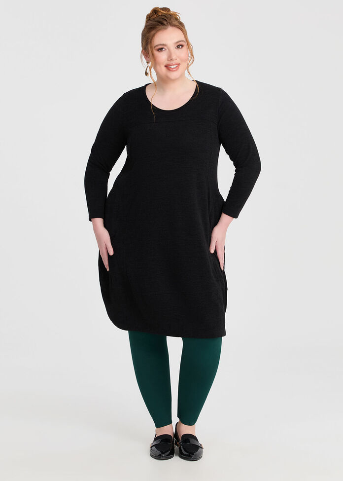 Shop Plus Size Long Sleeve Snug Dress, Black | Taking Shape AU
