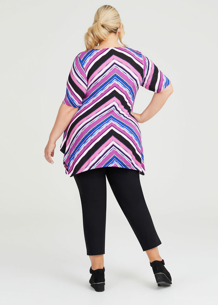 Shop Plus Size Emma Stripe Top, Purple | Taking Shape AU