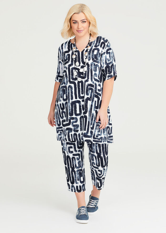 Shop Plus Size Gisele Natural Pant, Blue | Taking Shape AU