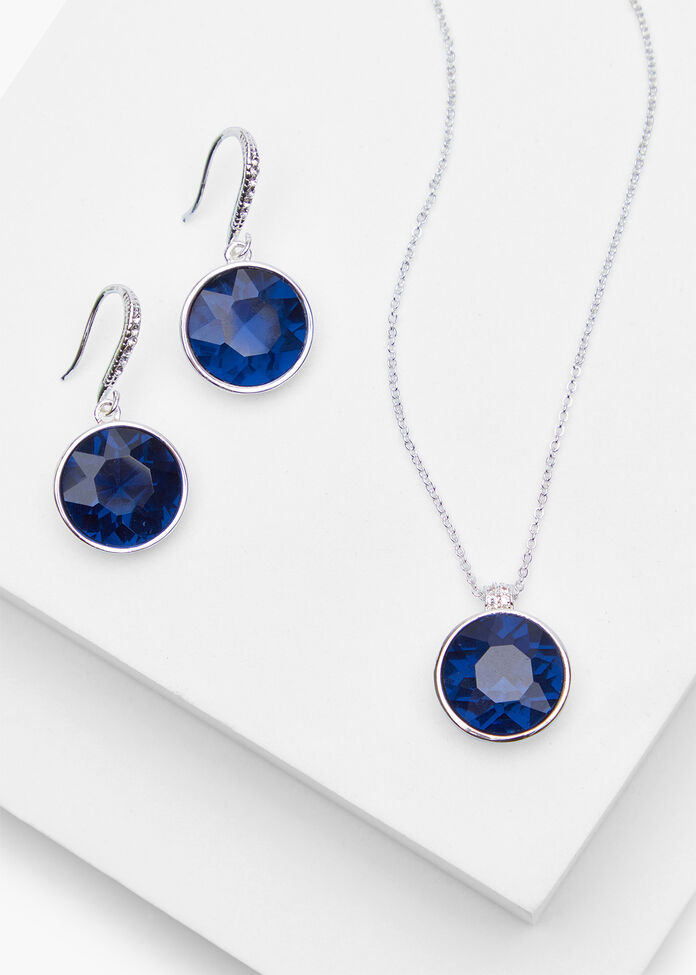 Shop Detailed Jewel Drop Earring in Navy | Accessories | Taking Shape AU