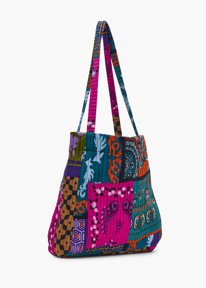 Shop Quilted Reversible Tote in Multi | Accessories | Taking Shape NZ