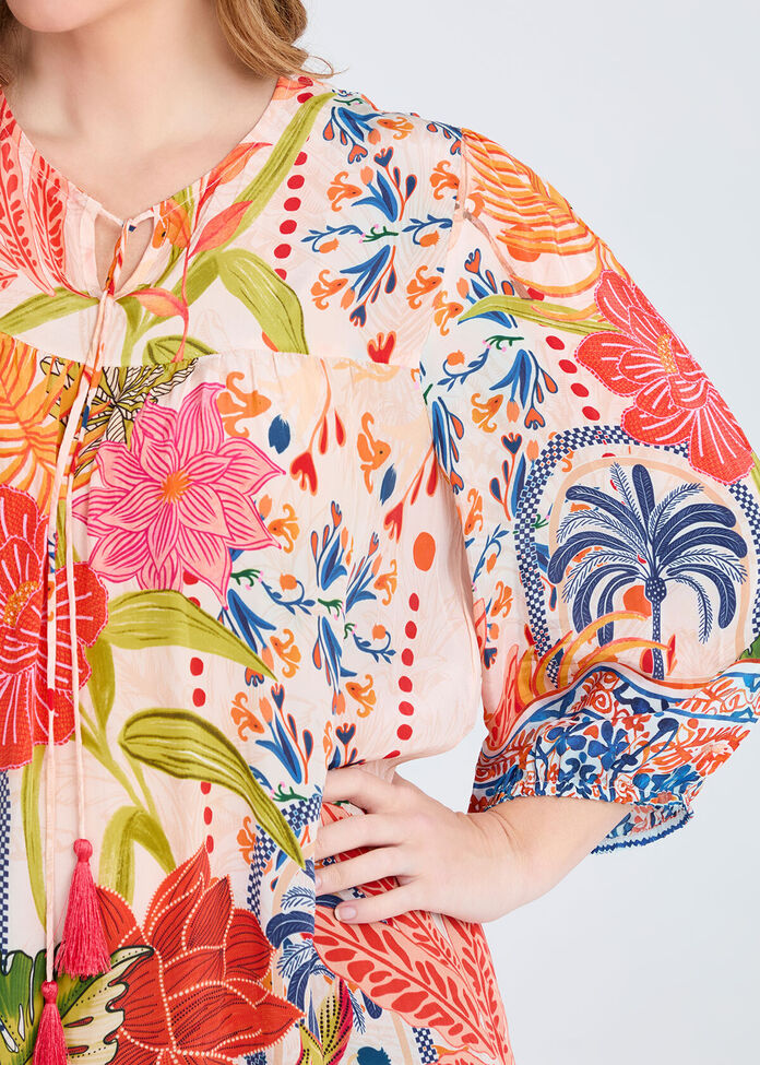 Shop Plus Size Natural Mystic Sunrise Top, Multi | Taking Shape NZ