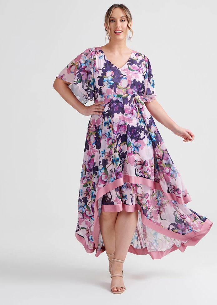 Shop Plus Size Majestic Flora Dress In Multi Taking Shape Au