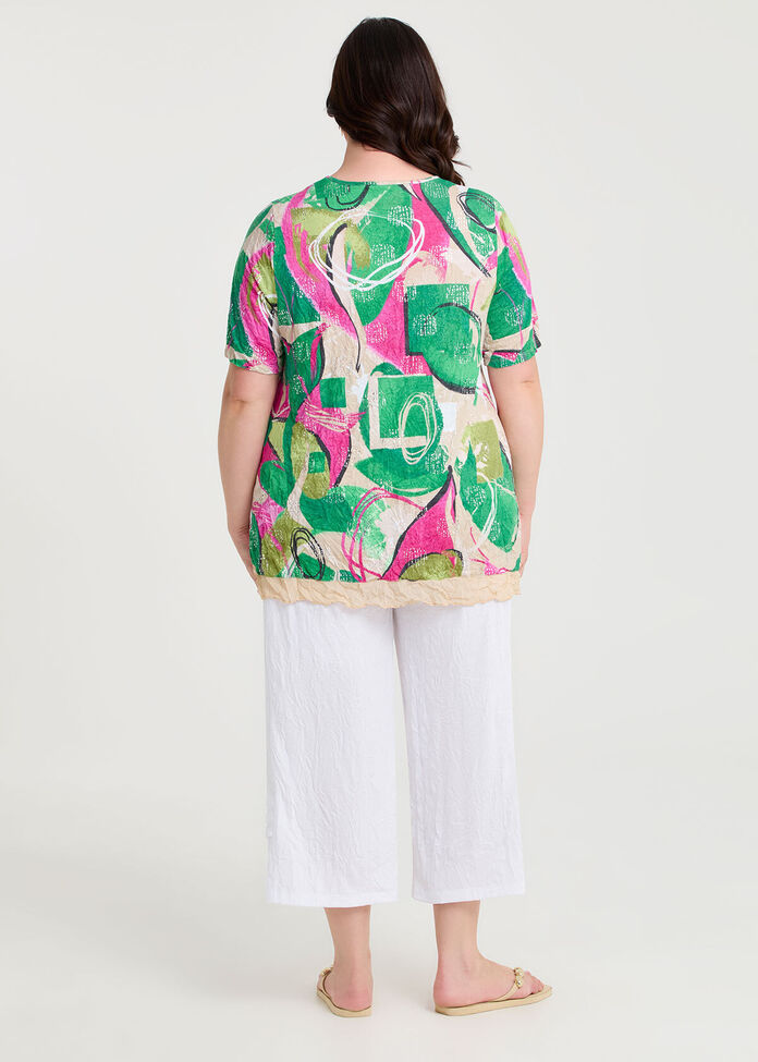 Shop Plus Size Foil Crush Bamboo Top, Multi | Taking Shape AU