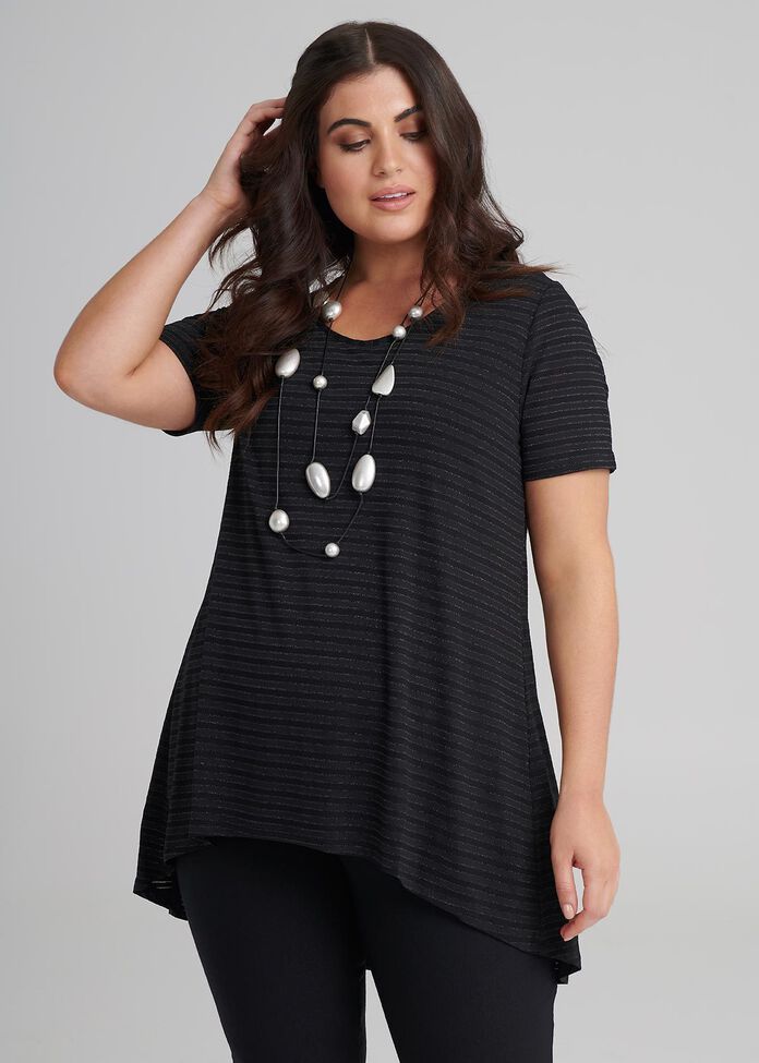 Shop Plus Size Anna Top, Stripes | Taking Shape NZ