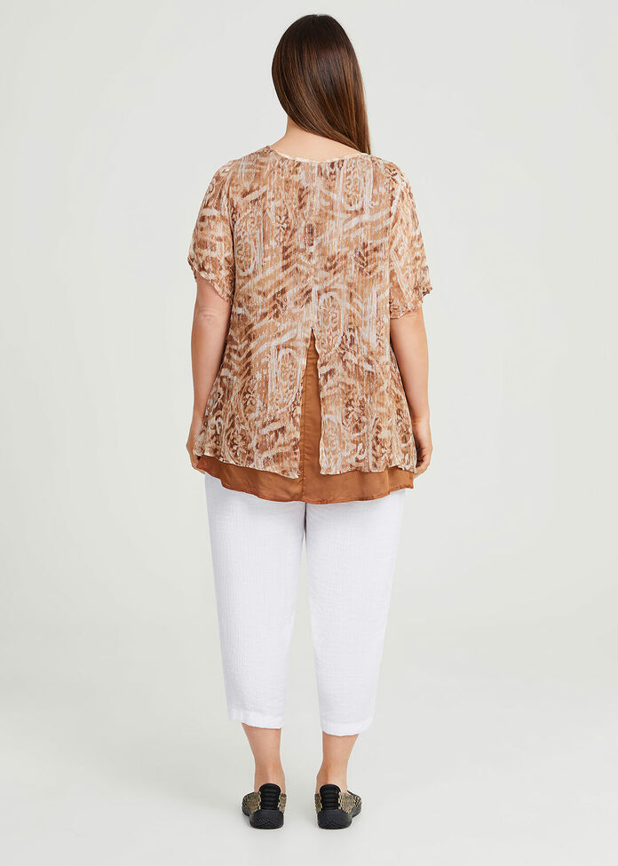 Shop Plus Size Batik Print Layered Top, Multi | Taking Shape AU