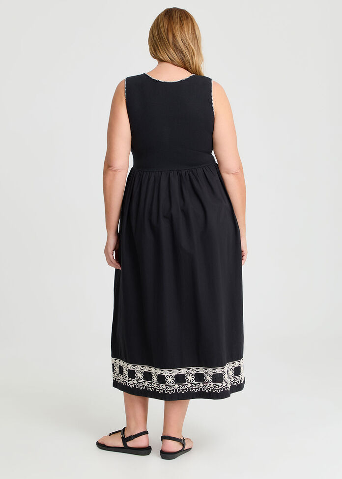 Shop Plus Size Breanna Cotton Bodice Dress, Black | Taking Shape AU