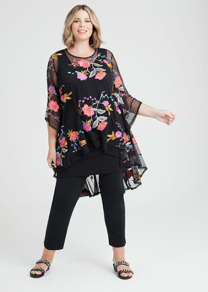 Shop Plus Size Dress Code Embroidered Tunic, Multi | Taking Shape AU