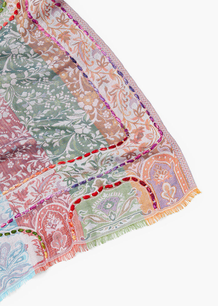 Shop Pastel Embroidered Scarf in Multi | Accessories | Taking Shape AU