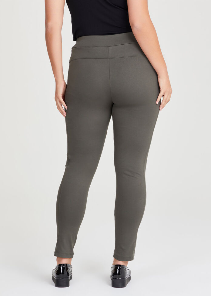 Shop Plus Size Tall Ponte Fundamental Pant, Green | Taking Shape AU