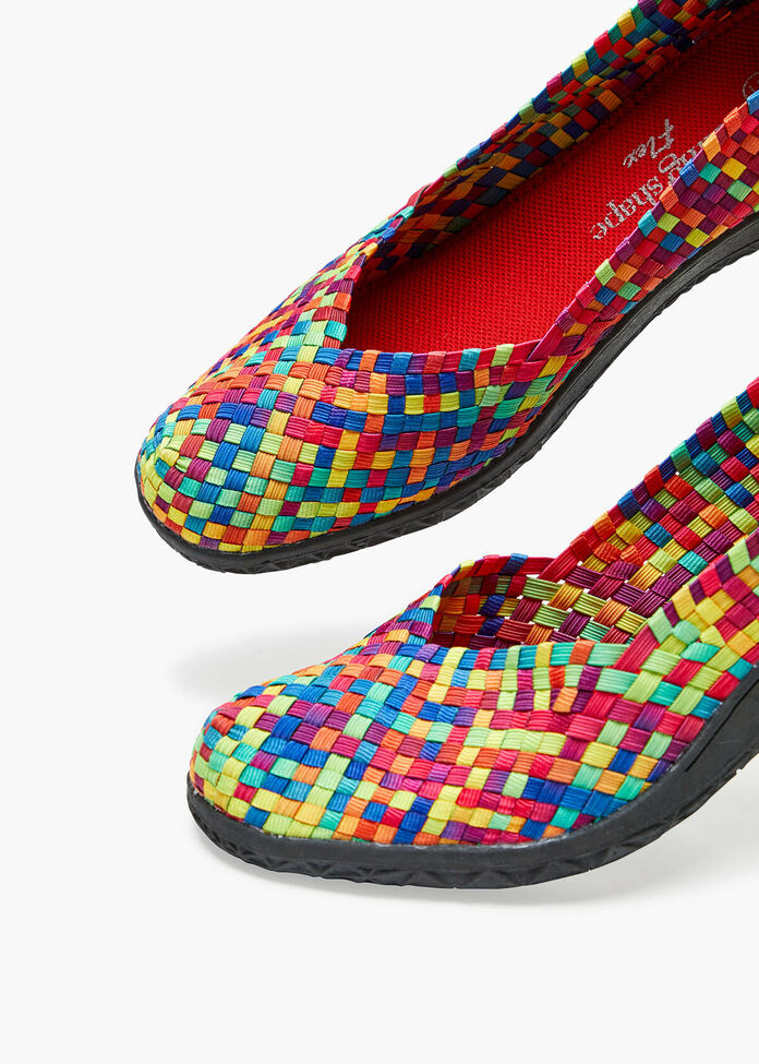 Shop Black Woven Stretch Casual Shoe | Comfortable Shoes | Taking Shape AU