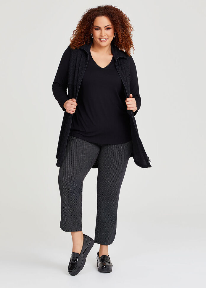 Shop Plus Size Textured Swing Vest, Black | Taking Shape AU