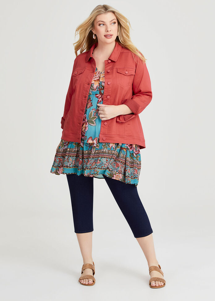 Shop Plus Size Natural Batik Floral Tunic, Multi | Taking Shape AU