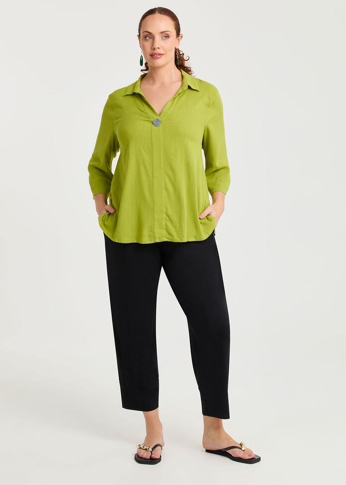 Shop Plus Size Pima Cotton Icon Pant in Black | Taking Shape IE