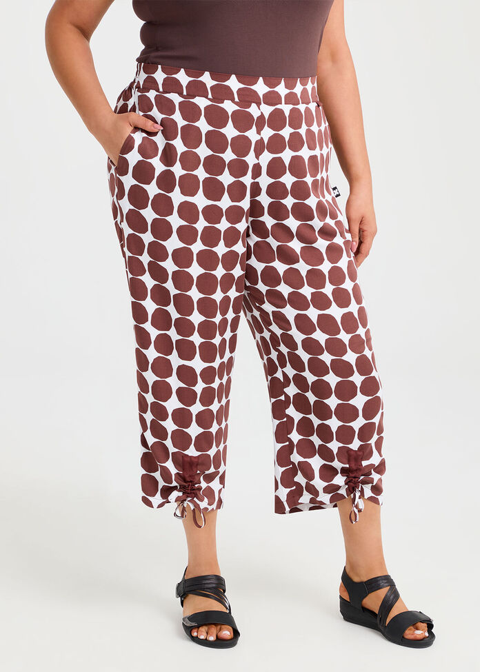 Shop Plus Size Natural Emi Spot Crop Pant, Spots | Taking Shape NZ