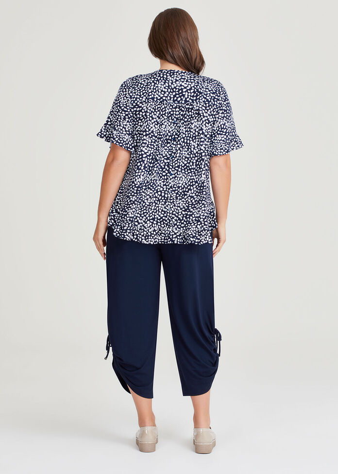 Shop Plus Size Salsa Ruffle Hem Top, Blue | Taking Shape AU