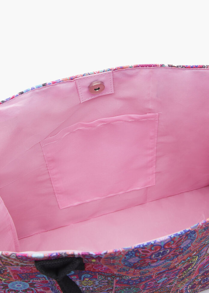 Shop Printed Structured Tote in Multi | Accessories | Taking Shape AU