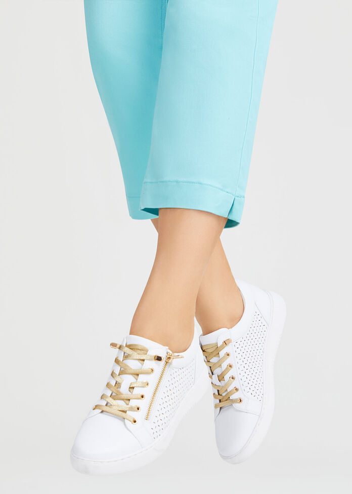 Shop White Krisie Lasercut Sneaker | Comfortable Shoes | Taking Shape NZ