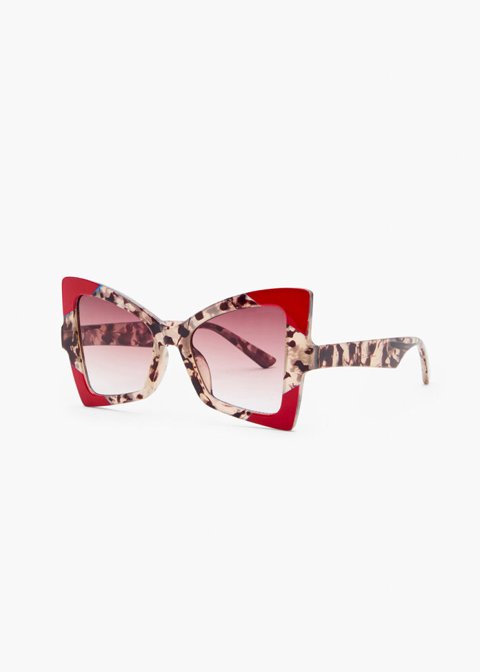 Shop Leopard & Red Sunglasses in Red | Accessories | Taking Shape AU