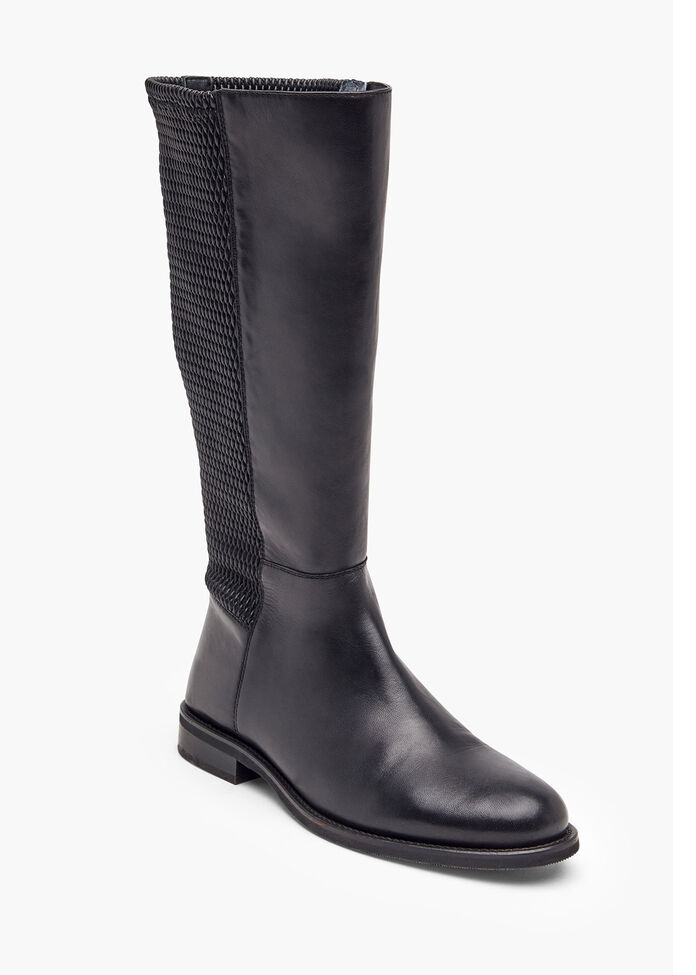 Shop Black Leather Knee High Boot | Comfortable Shoes | Taking Shape AU
