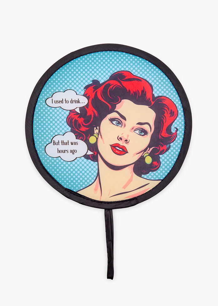 Shop Retro Twist Fan Turquoise in Blue | Accessories | Taking Shape AU