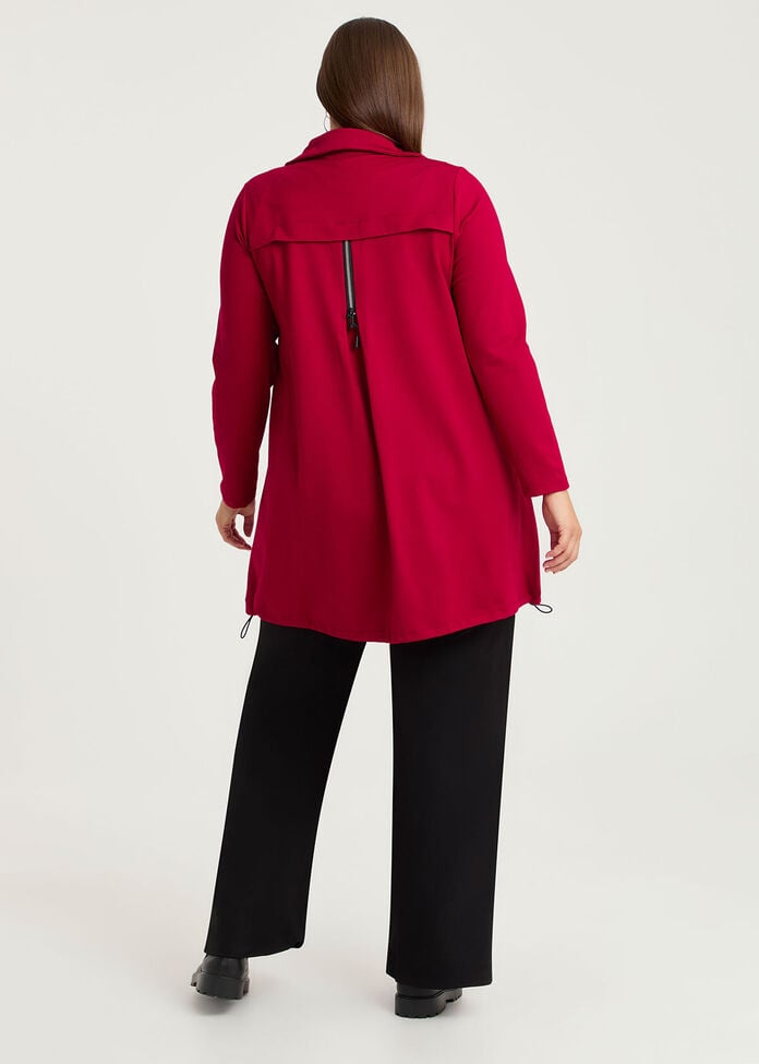 Shop Plus Size Bamboo Ponte Carmine Jacket, Red | Taking Shape AU