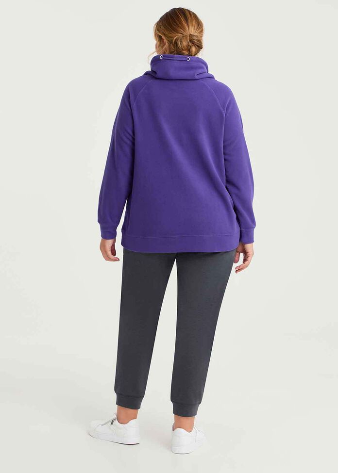 Shop Plus Size Polar Fleece Sweat, Purple | Taking Shape AU