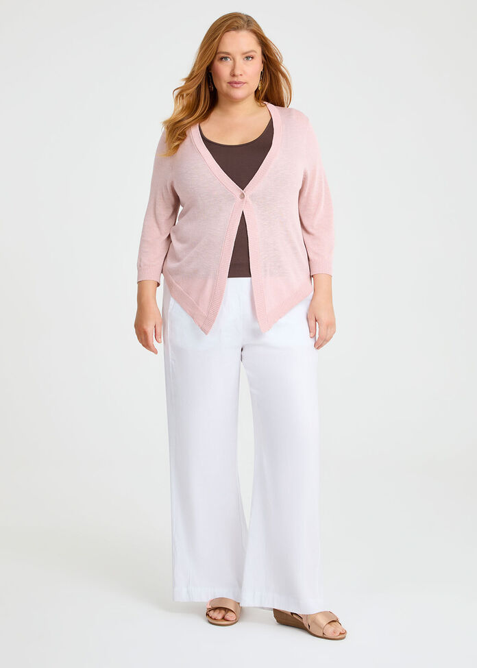 Shop Plus Size Tori Slub Knit Crop Cardigan, Pink | Taking Shape AU