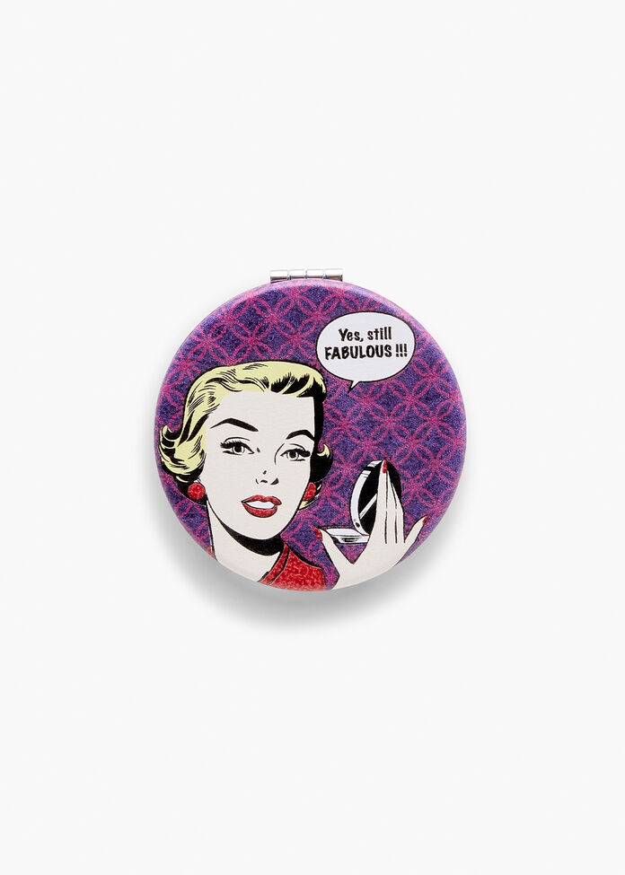 Shop Retro Lady Compact Mirror in Purple | Accessories | Taking Shape AU