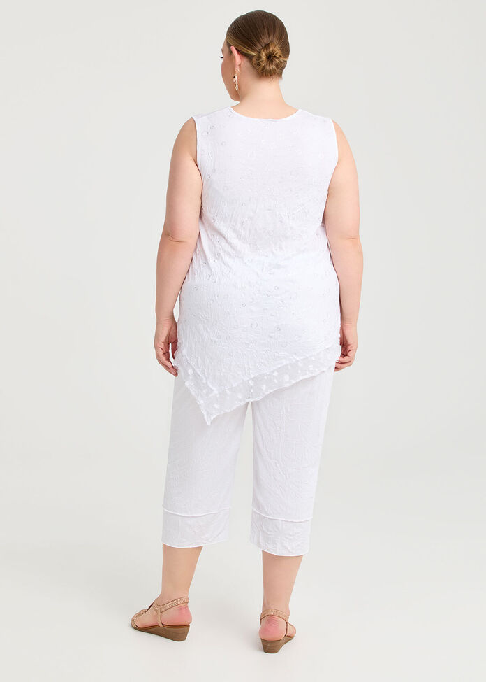 Shop Plus Size Mesh Trim Bamboo Crush Tank, White | Taking Shape NZ