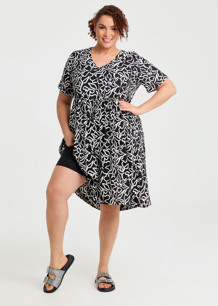 Shop Plus Size Natural Holiday Pocket Dress, Floral | Taking Shape AU