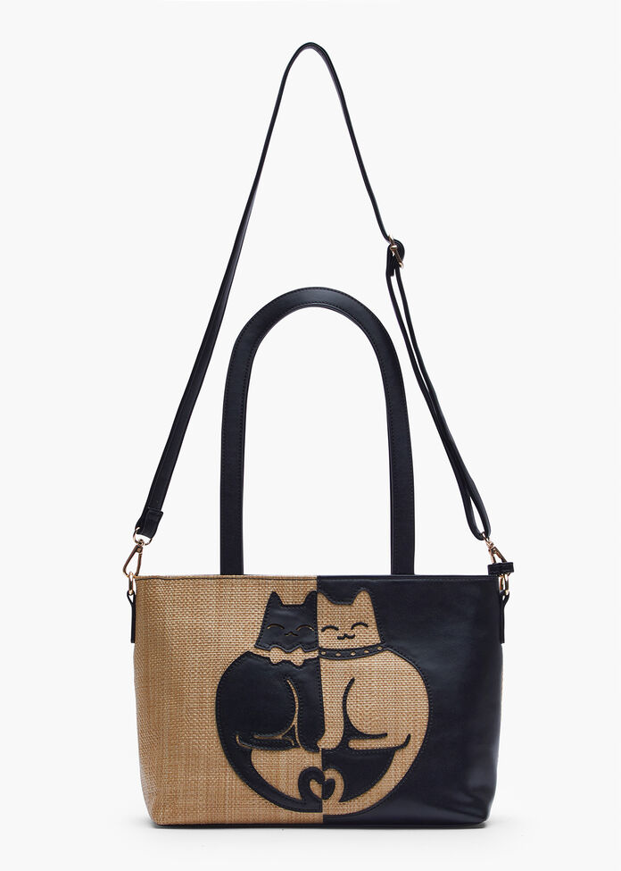 Shop Cat Duo Shoulder Bag in Black | Accessories | Taking Shape NZ