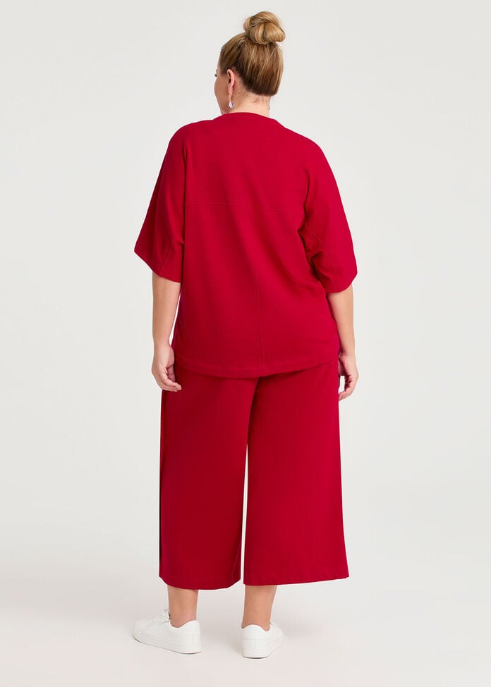 Shop Plus Size Hi Lo Hem Sweatshirt, Red | Taking Shape AU