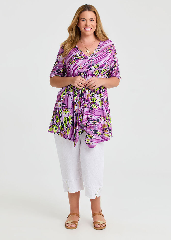 Shop Plus Size Maisie Drape Front Top, Multi | Taking Shape NZ