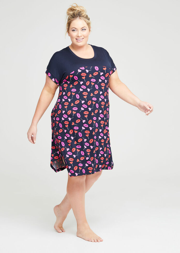 Shop Plus Size Bamboo Lollipops Nightie, Multi | Taking Shape AU
