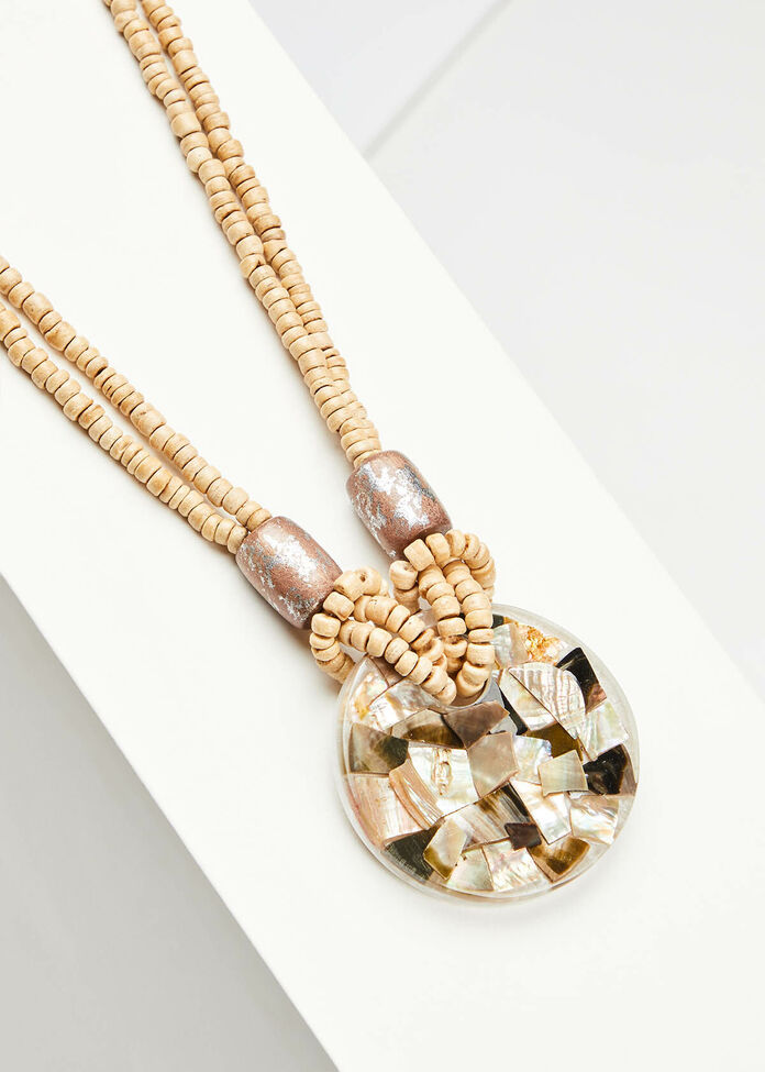 Shop Chip Shell Pendant Necklace in White | Accessories | Taking Shape AU