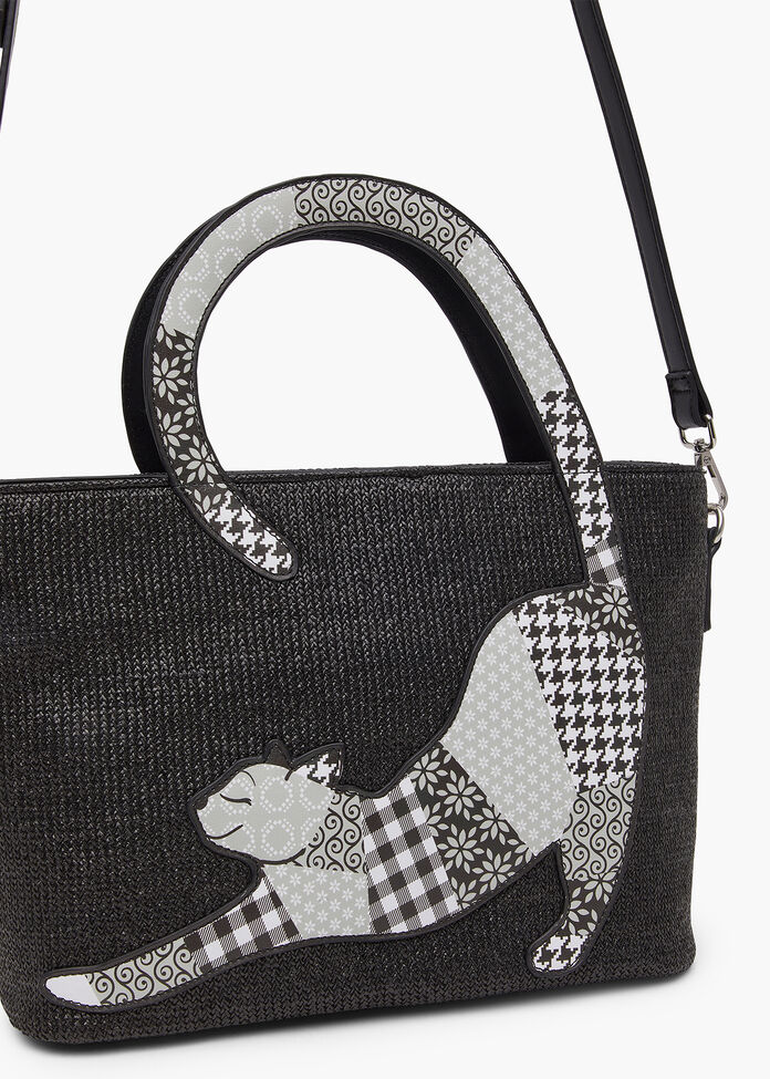 Shop Stretching Cat Classic Bag in Black | Accessories | Taking Shape AU