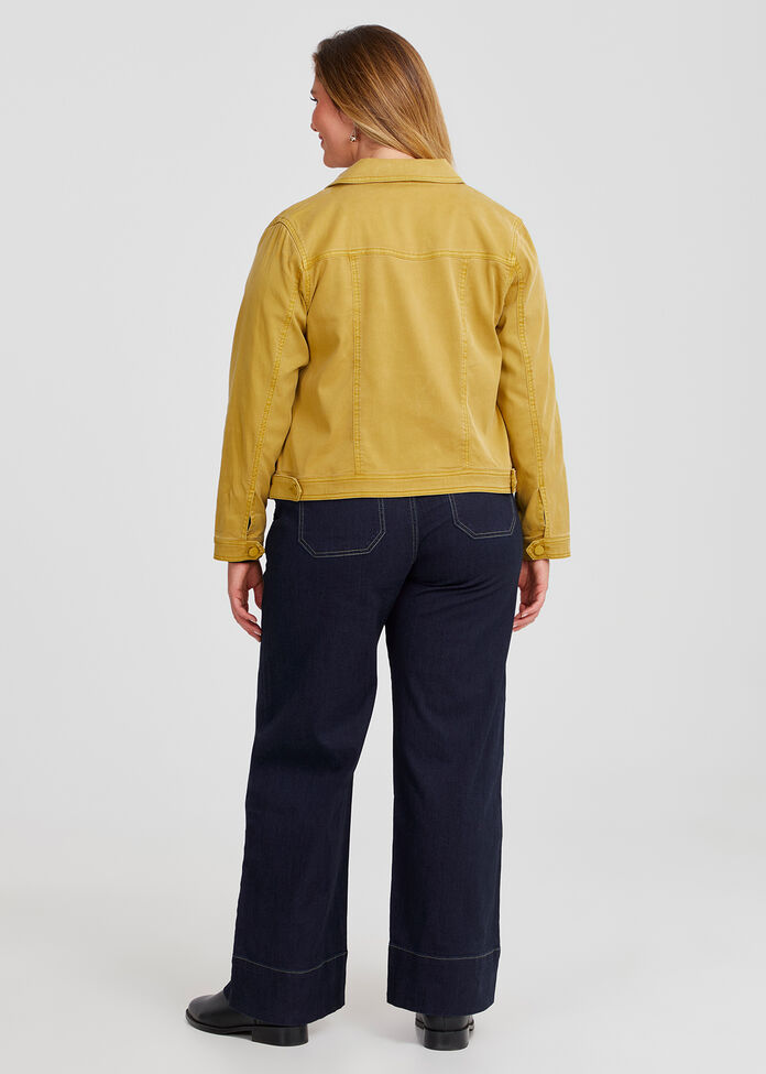 Shop Plus Size Lyocell Blend Stretch Jacket, Yellow | Taking Shape AU