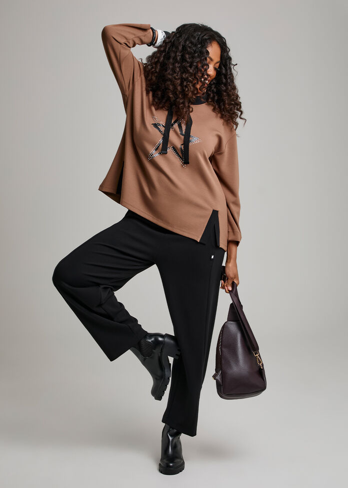 Shop Plus Size Natural Thea Lantern Pant, Black | Taking Shape NZ